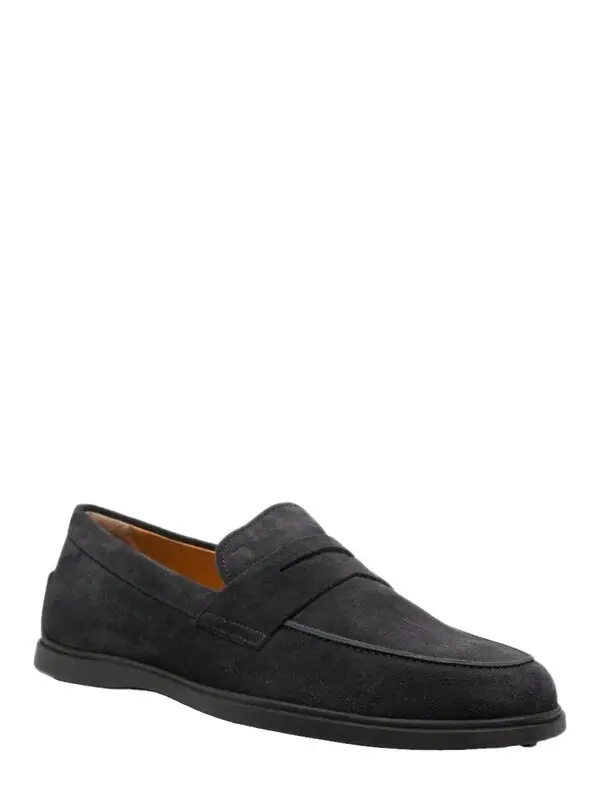 TOD'S Suede Penny Loafers - Blue
