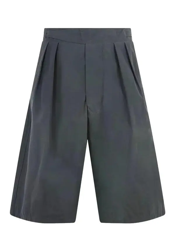 Moschino Pleated Wide-leg Shorts - Grey