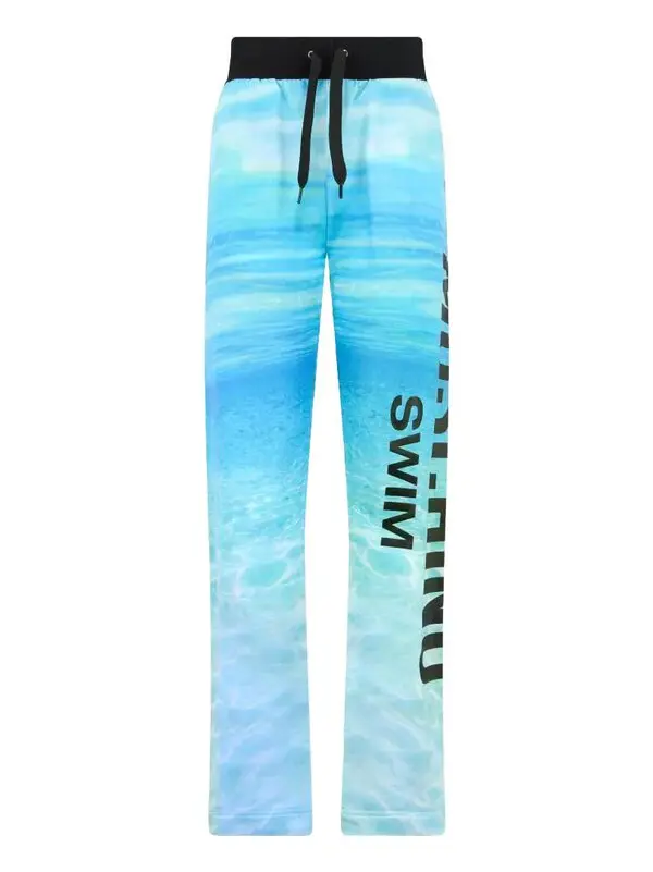 Moschino Print Track Pants - Blue