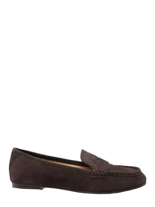 Michael Kors Jennings Logo-plaque Suede Loafers - Brown