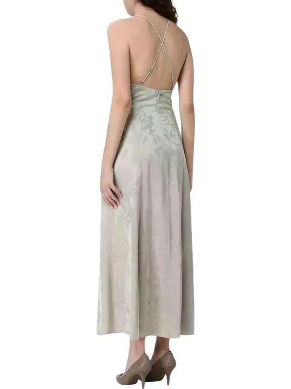 Armani Exchange Damask Effect Satin Dress - Neutrals