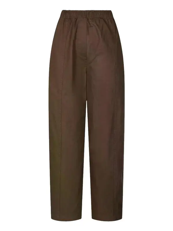 STUDIO TOMBOY Cotton Twill Trousers - Brown