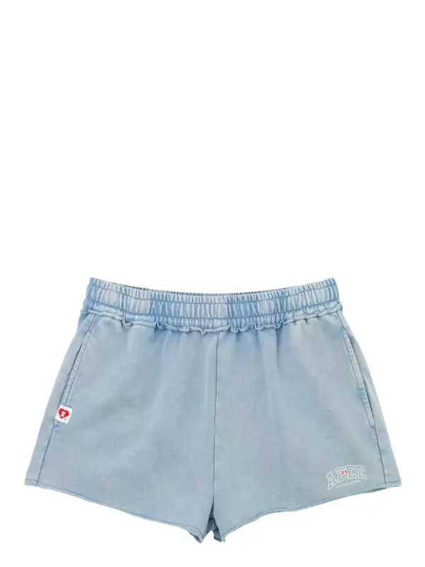 AAPE BY *A BATHING APE Apee™ A Bathing Ape® Logo Print Shorts - Blue