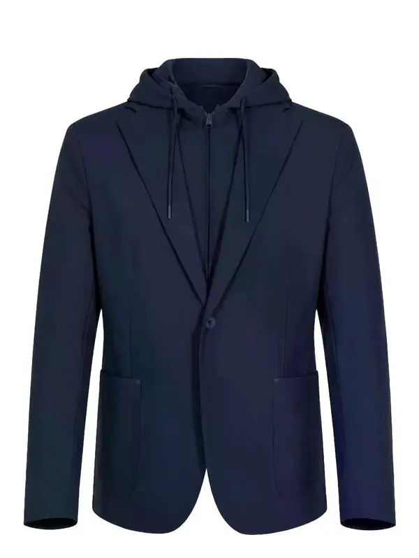 MANUEL RITZ Single-breasted Jacket - Blue