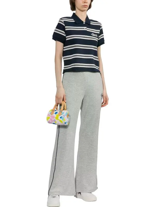 AAPE BY *A BATHING APE Apee™ A Bathing Ape® Striped Polo Shirt - Blue