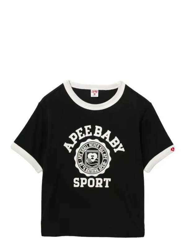AAPE BY *A BATHING APE Apee™ A Bathing Ape® Graphic Ringer T-shirt - Black