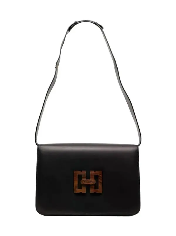 FERRAGAMO Gancini Shoulder Bag - Black