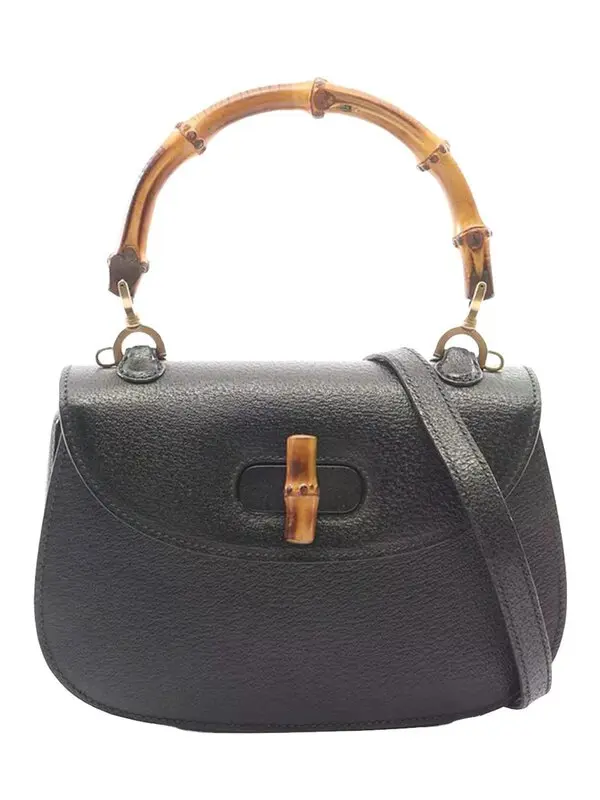 Gucci Bamboo Night Satchel - Black