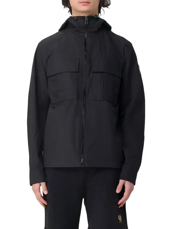 Belstaff Hooded Pocket-detail Jacket - Black
