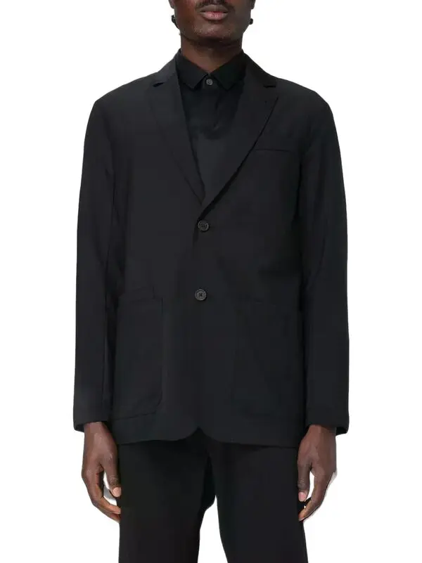 Emporio Armani Single-breasted Blazer - Black