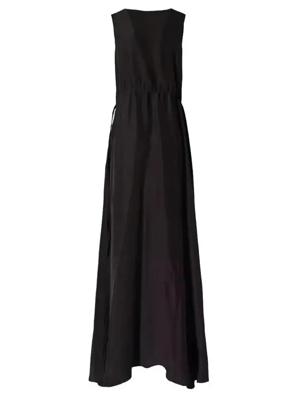 P.a.r.o.s.h V-neck Maxi Dress - Black
