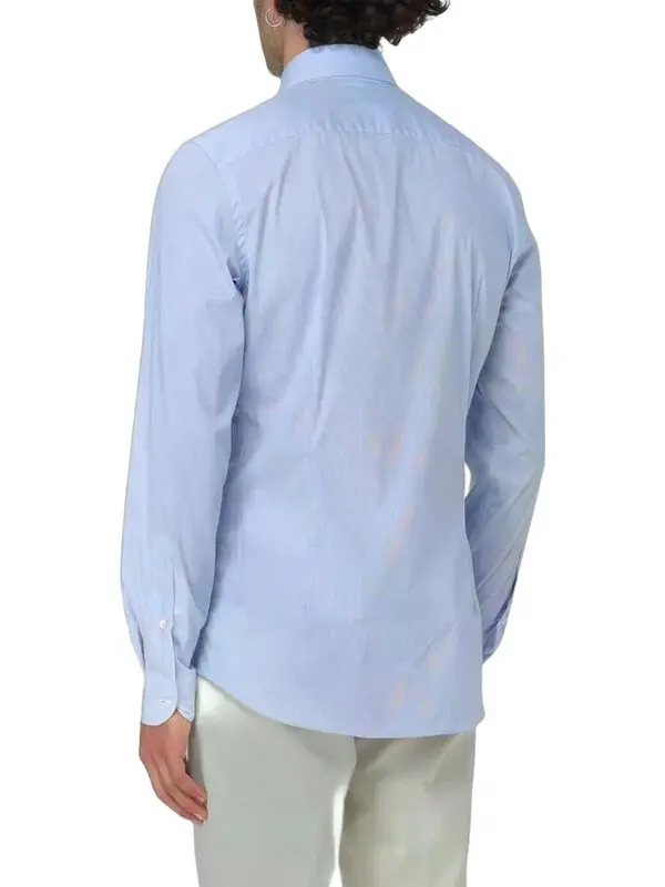 FAY Striped Long-sleeve Shirt - Blue
