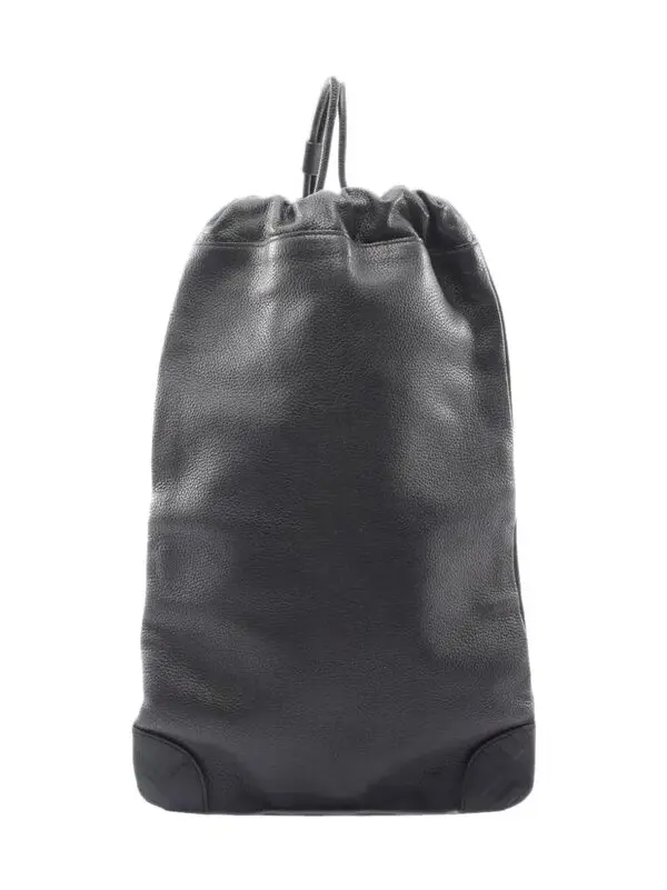 Burberry Drawstring Backpack - Black