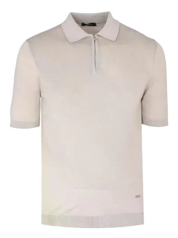 TOMBOLINI Zip-fastening Short-sleeve Polo Shirt - Neutrals