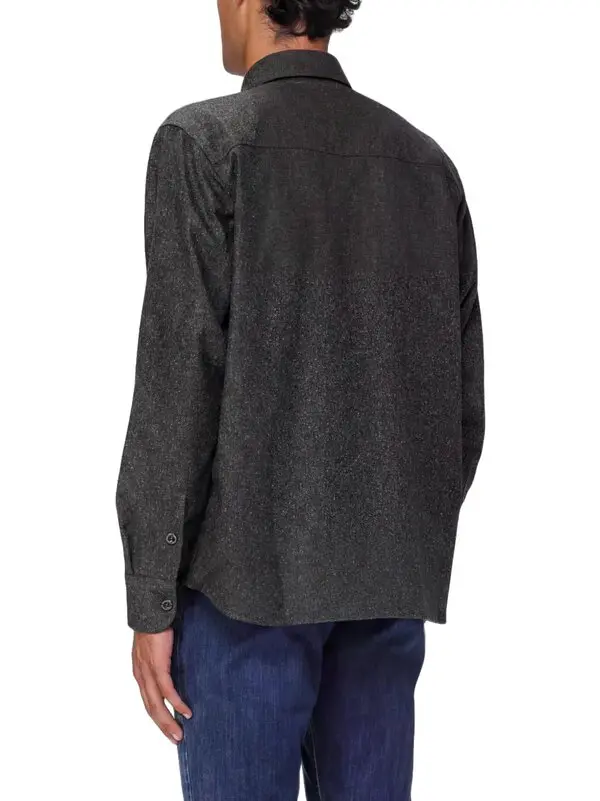 BROOKSFIELD Button-up Wool Shirt - Grey