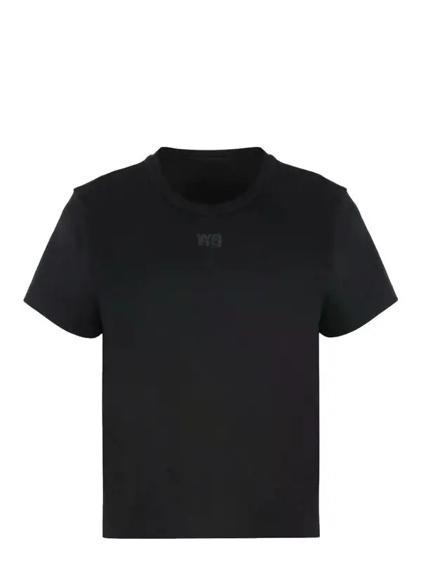 Alexander Wang Logo Print Cotton T-shirt - Black