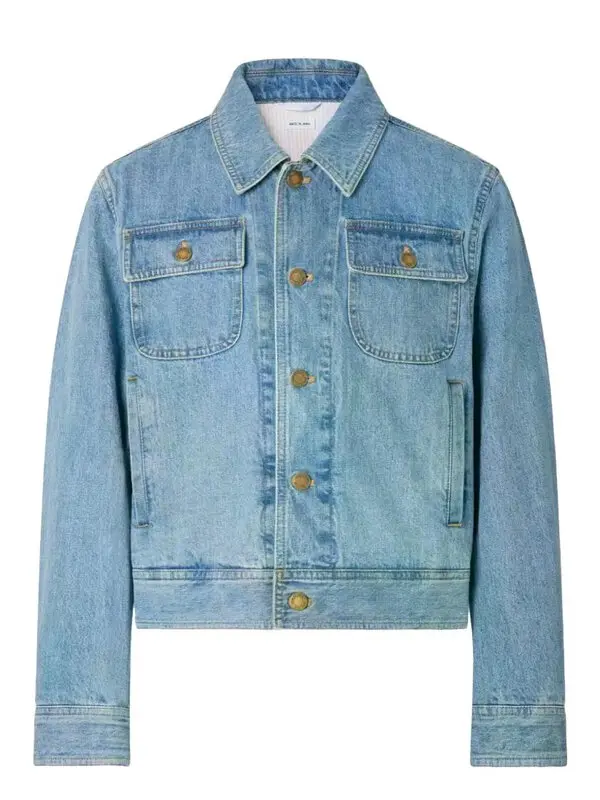 Thom Browne Selvedge Backstrap Denim Jacket - Blue