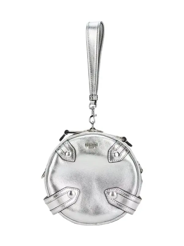 Moschino Metallic Shoulder Bag - Silver