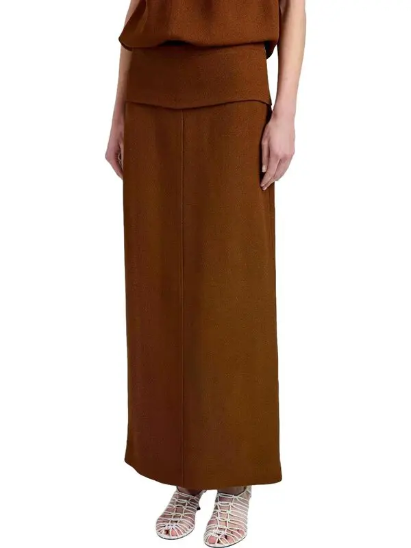 Proenza Schouler Liora Skirt In Heavy Sable - Brown