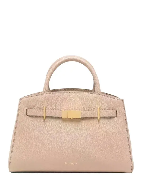 DEMELLIER Small Hudson Leather Tote Bag - Neutrals