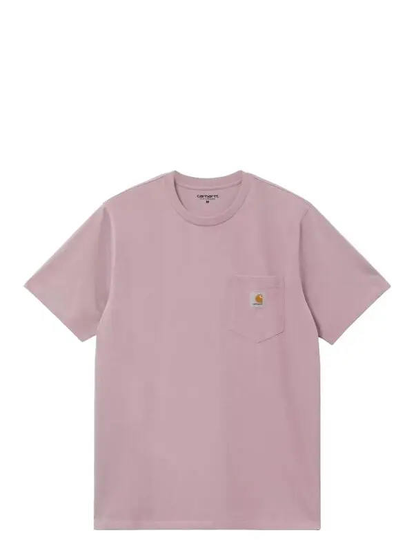 Carhartt Work In Progress Logo-patch Pocket T-shirt - Pink