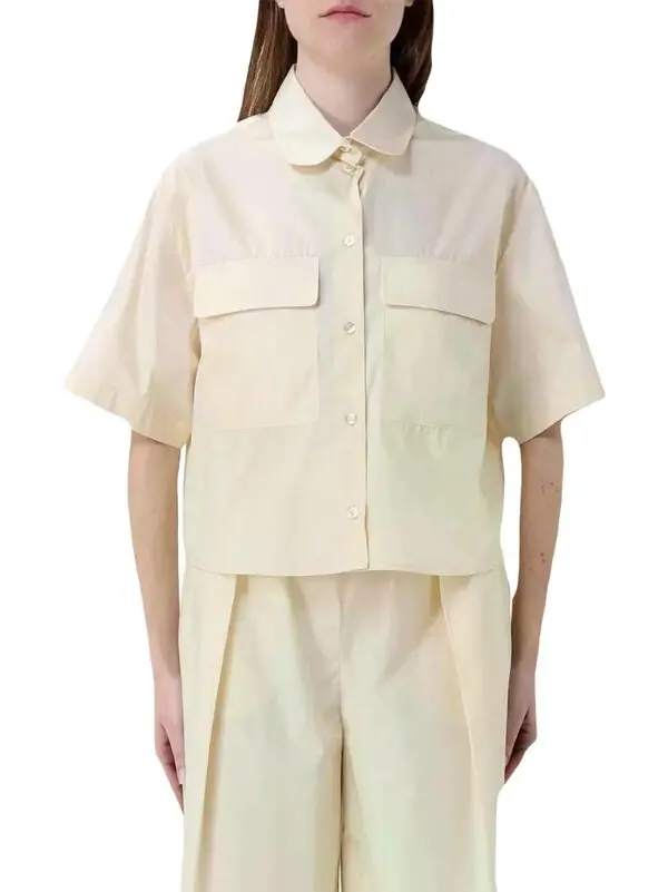 COLMAR Short Sleeve Cotton Shirt - Neutrals