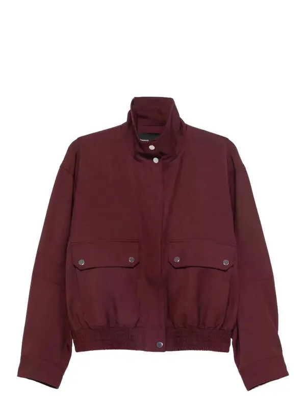 Proenza Schouler Aviva Elasticated-waist Bomber Jacket - Red