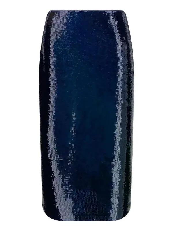 TOM FORD Sequin Embellished Pencil Skirt - Blue