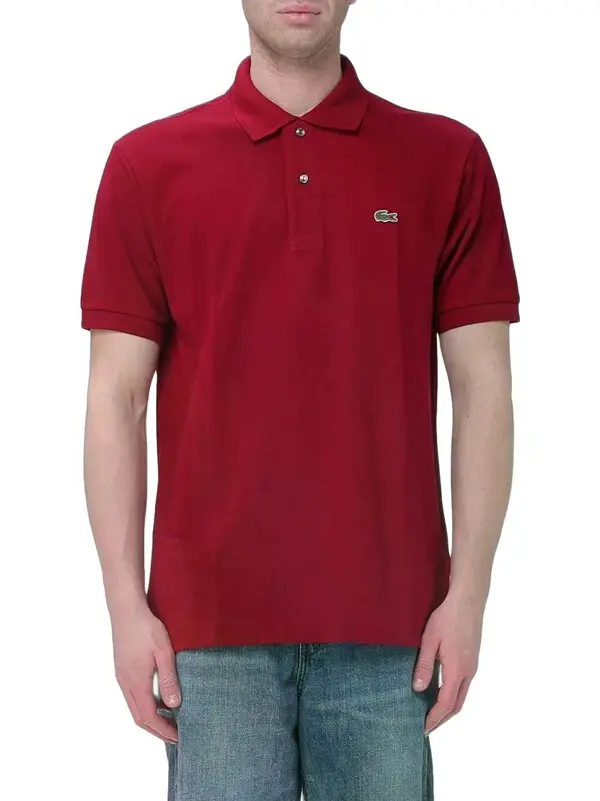 Lacoste Logo-patch Piqué Polo Shirt - Red