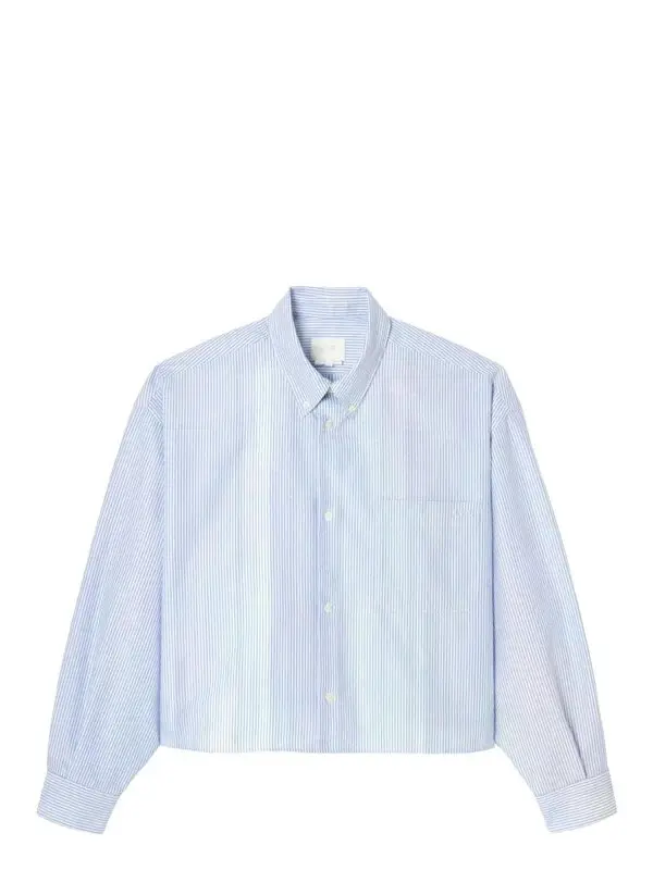 A.p.c. Sophia Striped Button-down Shirt - Blue