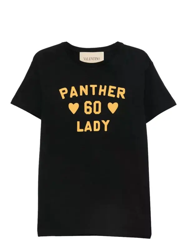 Valentino Garavani Panther Lady Print T-shirt - Black