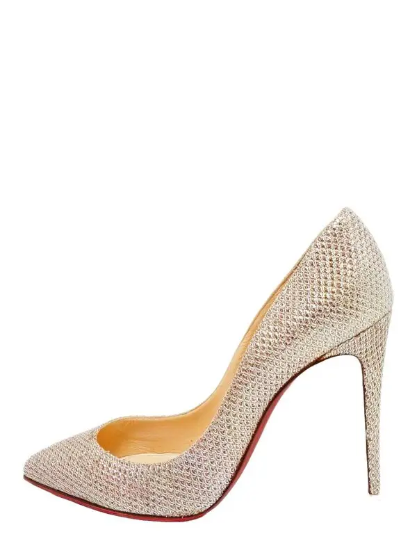 CHRISTIAN LOUBOUTIN Decollete Heeled Pumps - Gold