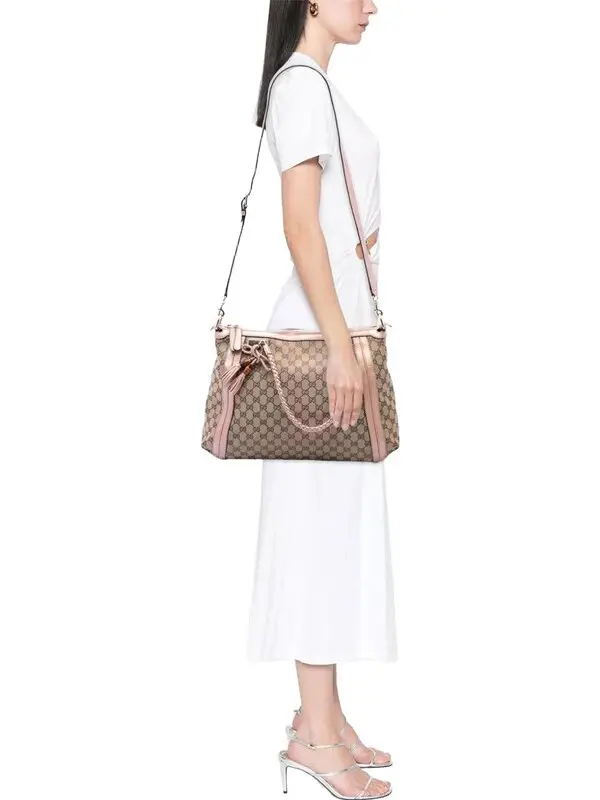 Gucci Gg Canvas Bella Convertible Tote Satchel - Neutrals