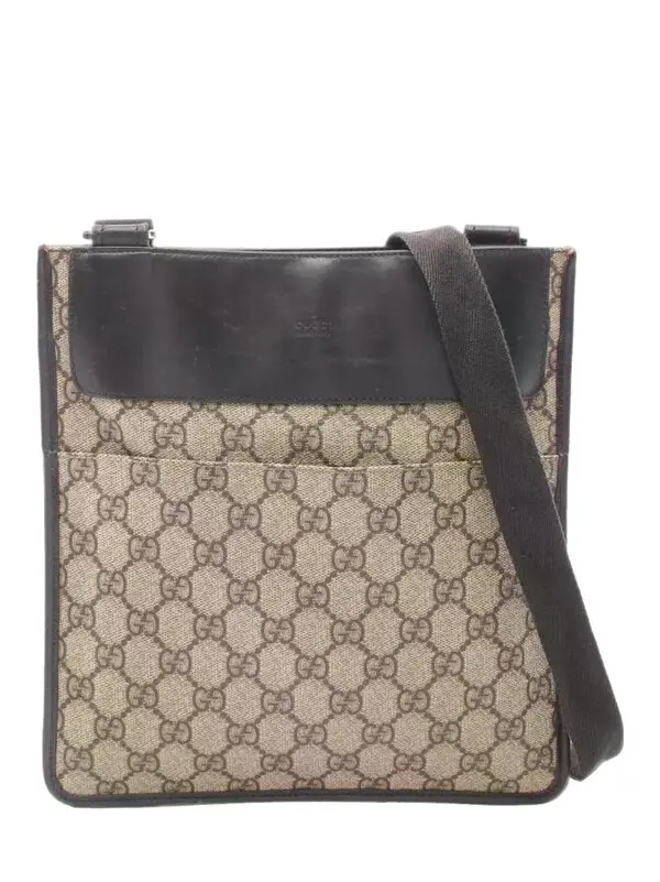 Gucci Gg Supreme Canvas Shoulder Bag - Neutrals