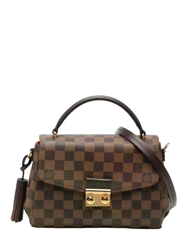 LOUIS VUITTON Damier Ebene Croisette Satchel - Brown