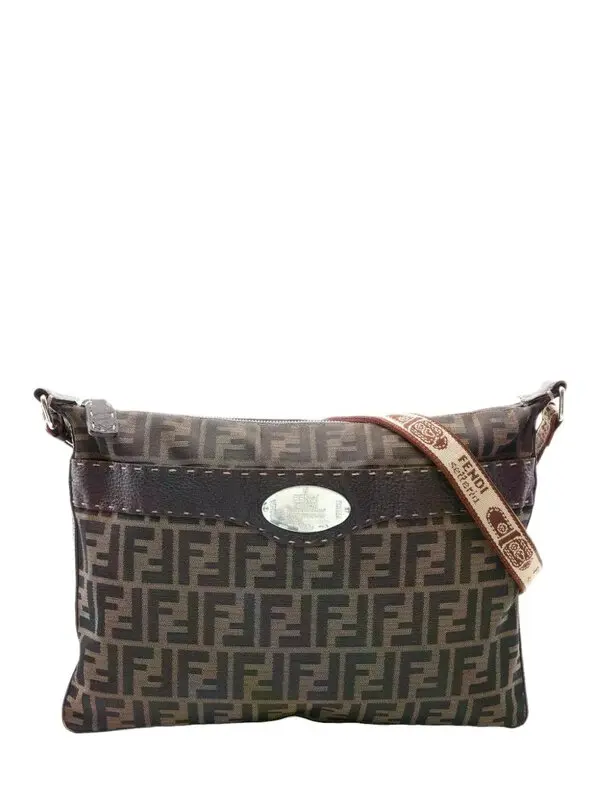 Fendi Selleria Zucca Shoulder Bag - Brown