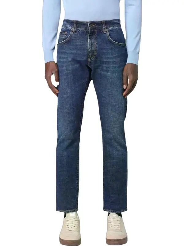 FAY Faded Slim-fit Jeans - Blue