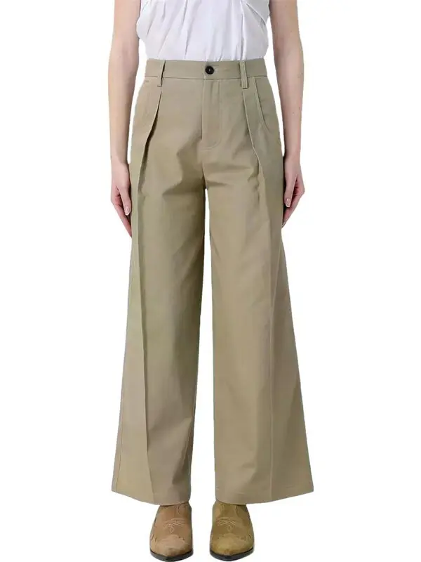 TELA Pleated Wide-leg Trousers - Neutrals
