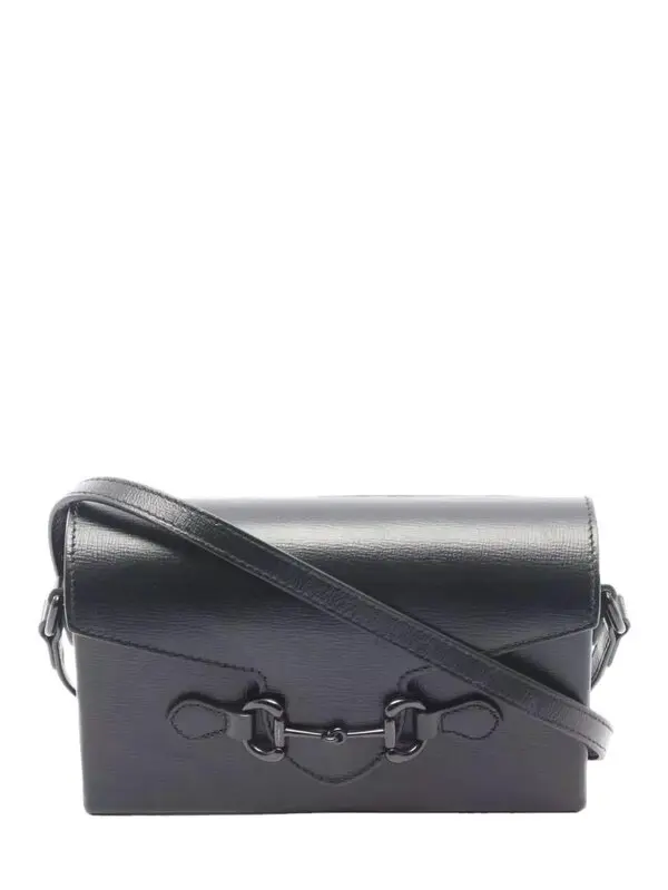 Gucci 1955 Horsebit Shoulder Bag - Black