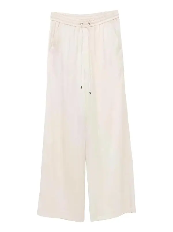 Lorena Antoniazzi Drawstring Wide-leg Trousers - Neutrals