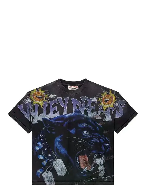 VALE FOREVER Fury Big Distressed T-shirt - Black