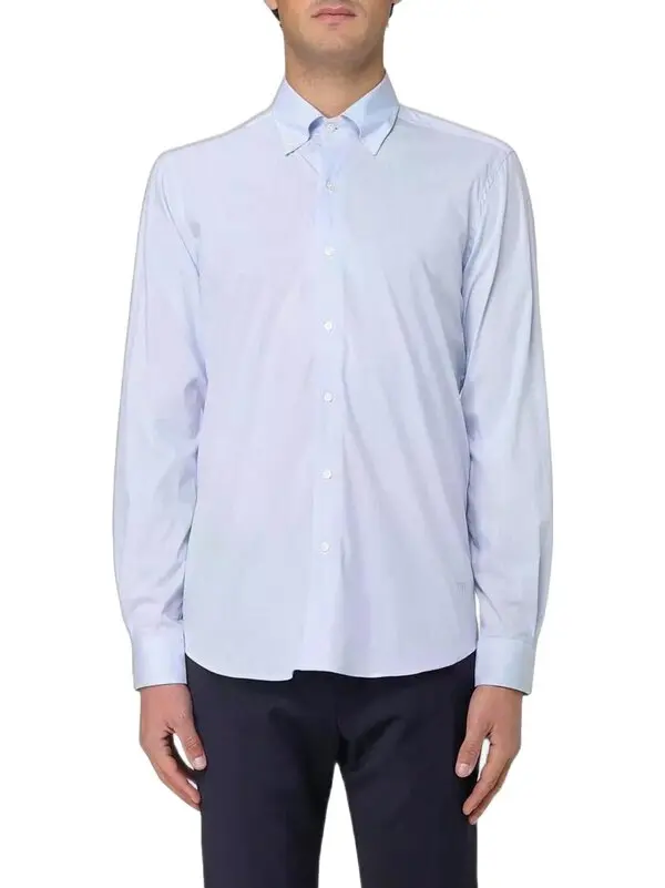 FAY Button-down Collared Shirt - Blue
