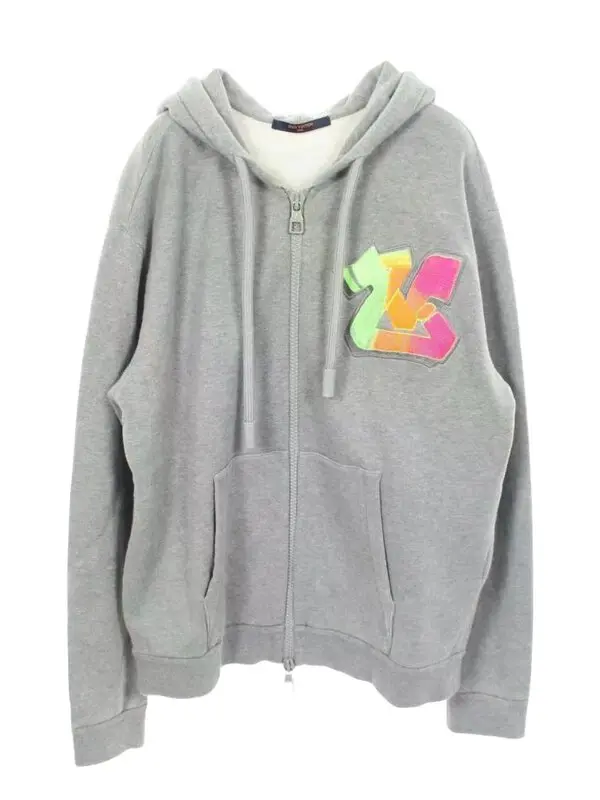 LOUIS VUITTON Graffiti-motif Hoodie - Grey