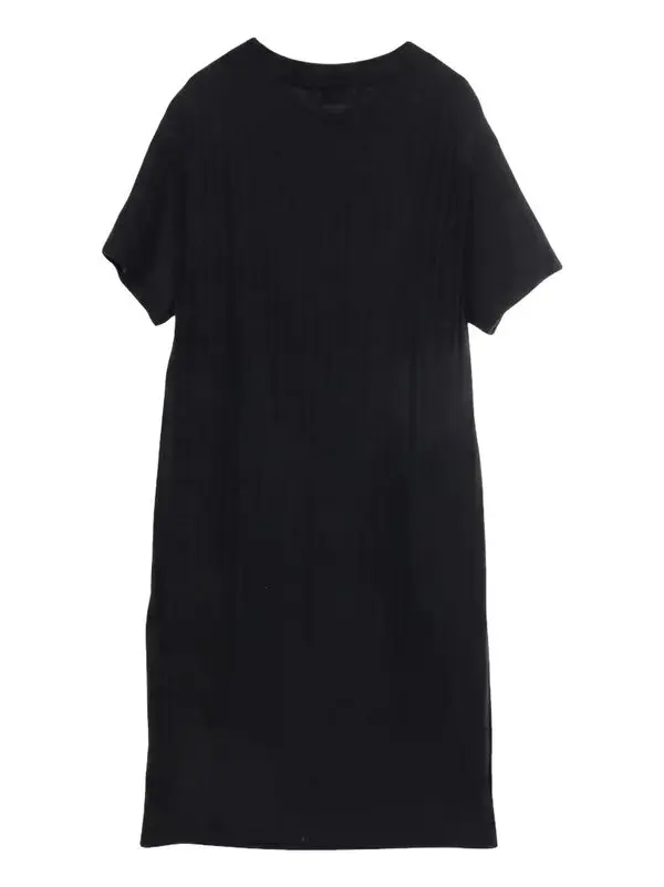 Hermès H-pattern Knit Short-sleeved Dress - Black
