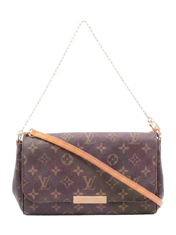 LOUIS VUITTON Monogram Leather Shoulder Bag - Brown