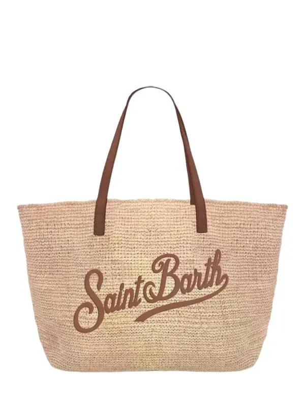MC2 SAINT BARTH Raffia Shoulder Bag - Neutrals