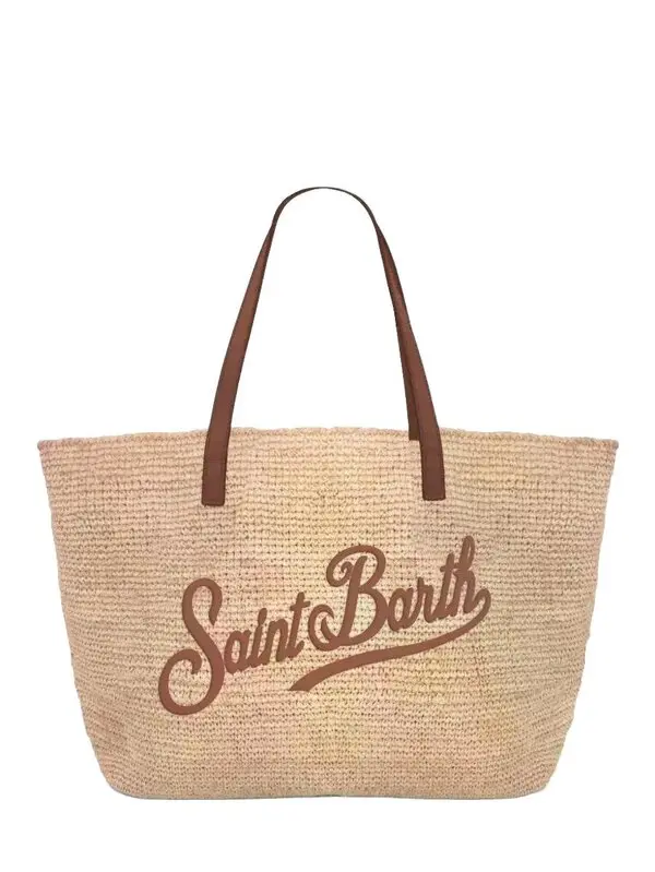 MC2 SAINT BARTH Raffia Shoulder Bag - Neutrals