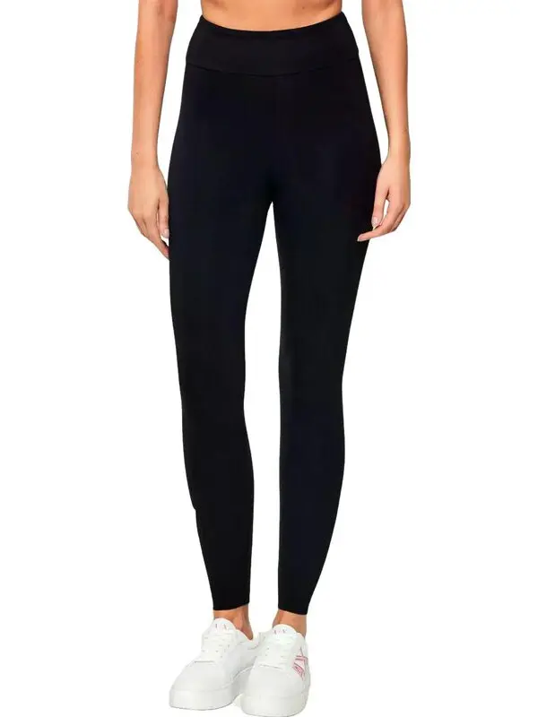 EA7 Logo-print Leggings - Black