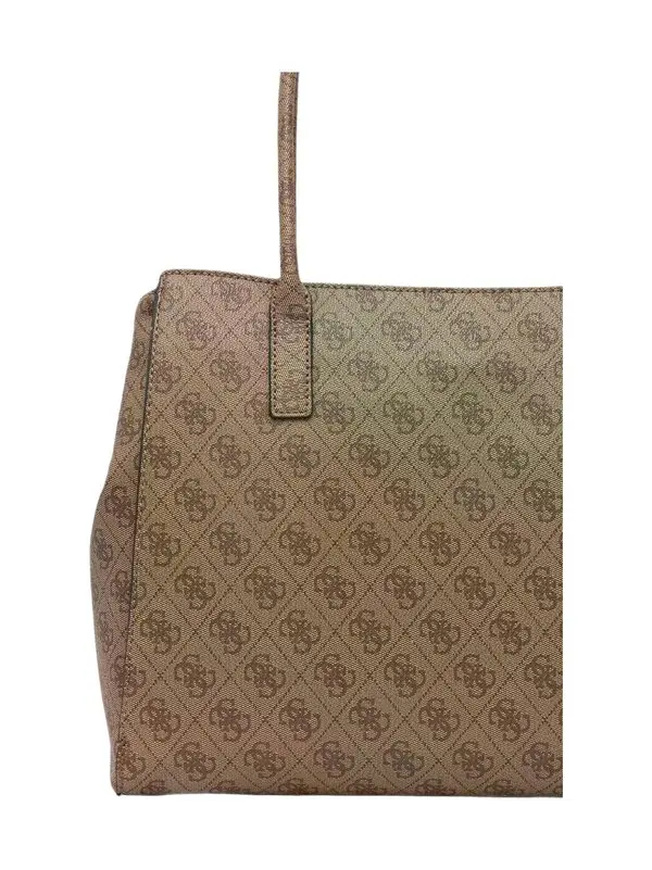 Guess Leona Logo-print Monogram Tote Bag - Neutrals