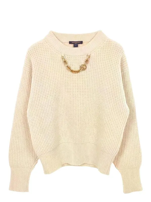 LOUIS VUITTON Waffle Knit Sweater - Neutrals